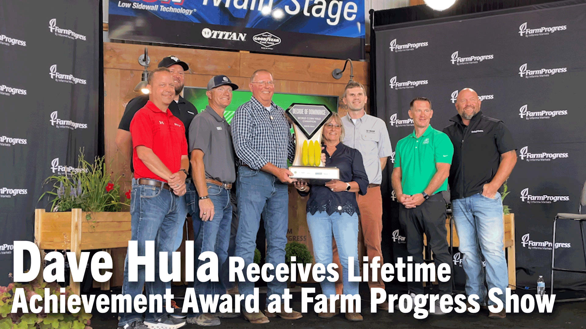 Dave Hula Receives Lifetime Achievement Award at Farm Progress Show
