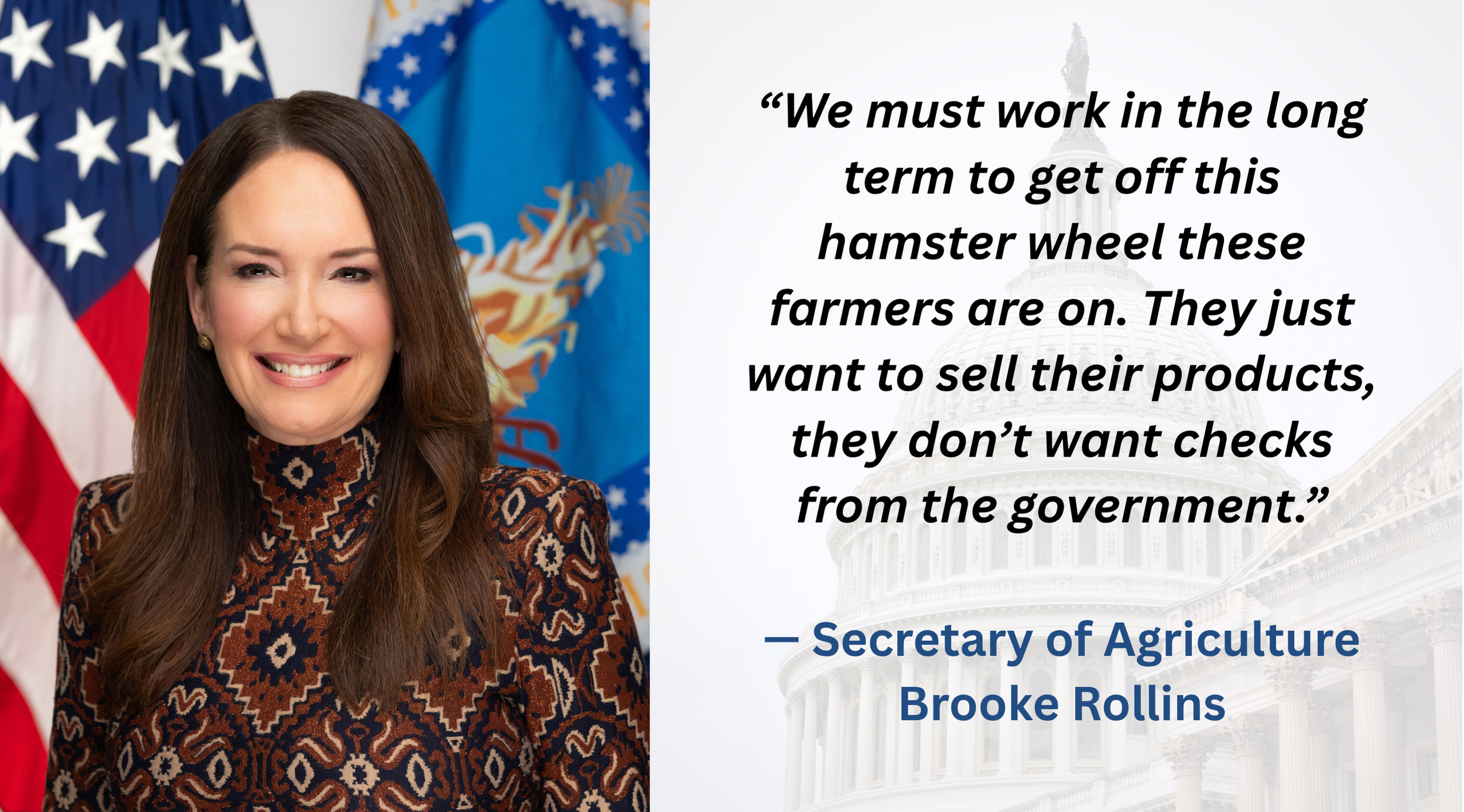 Rollins says USDA Ready to Aid Row Crop Farmers — When Government ...
